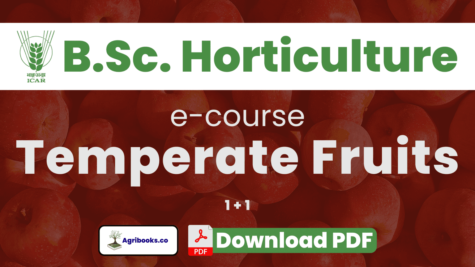 Tropical and Subtropical Fruits BSc Horticulture PDF Download - Agri Books
