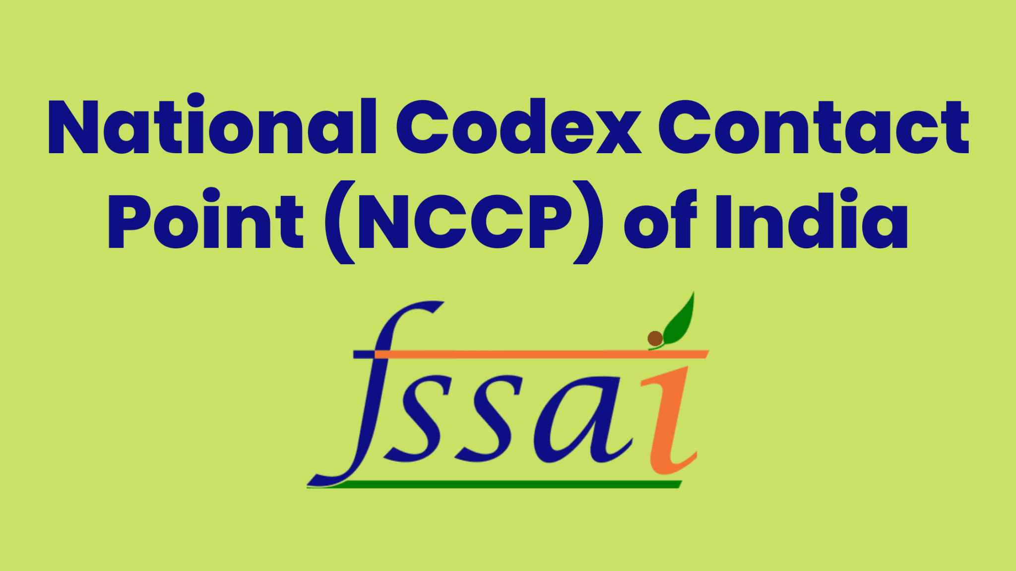 National Codex Contact Point NCCP Of India Agri Books