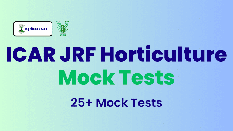 ICAR JRF Horticulture Mock Tests - Agri Books