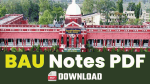 BAU Notes PDF Download - BAU Study Material - Agri Books