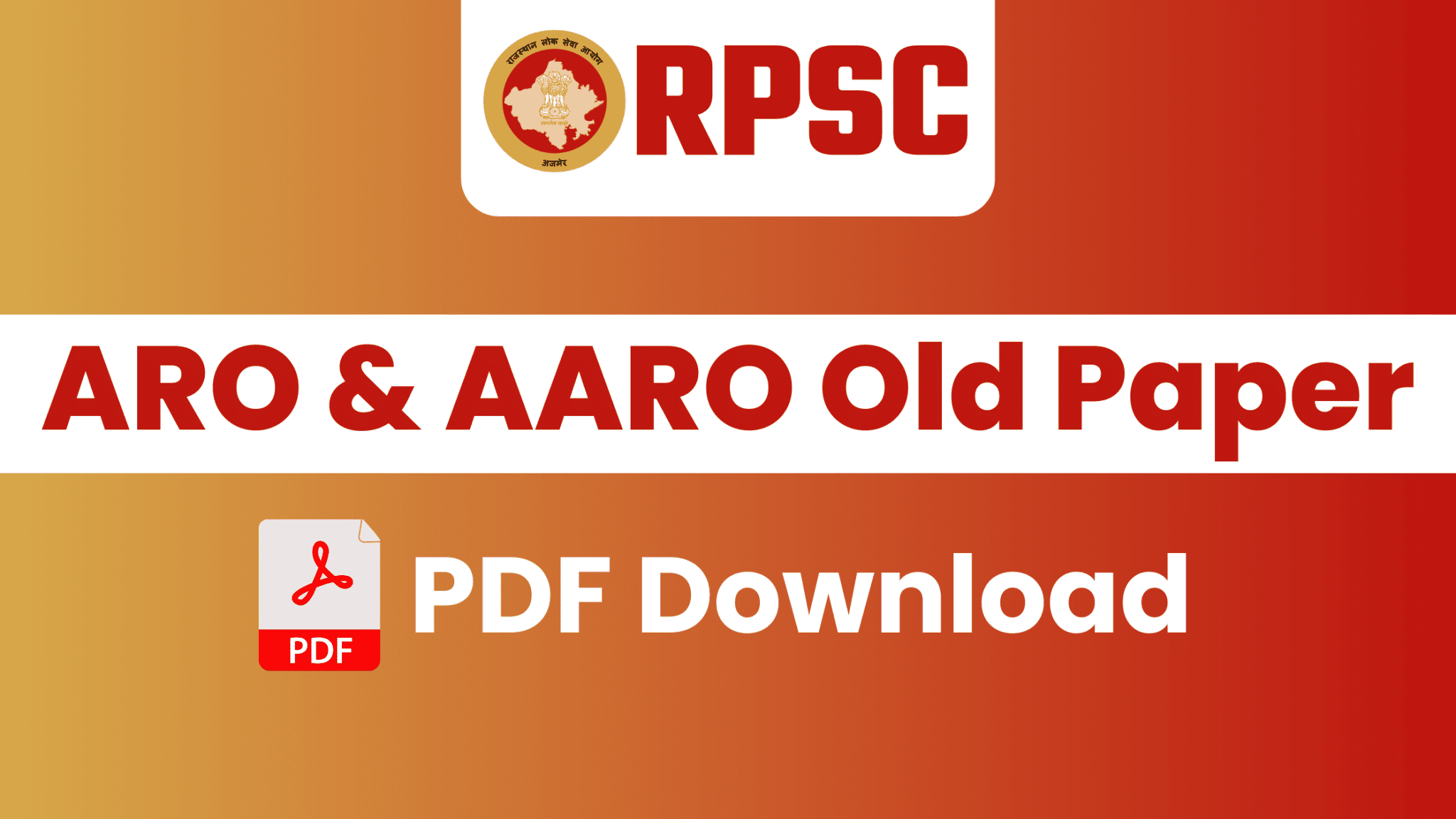 RPSC ARO AARO Previous Year Paper - Agri Books